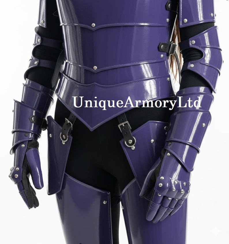 Handcrafted Purple Knight Armor for Women - Full Body Gothic Paladin ...