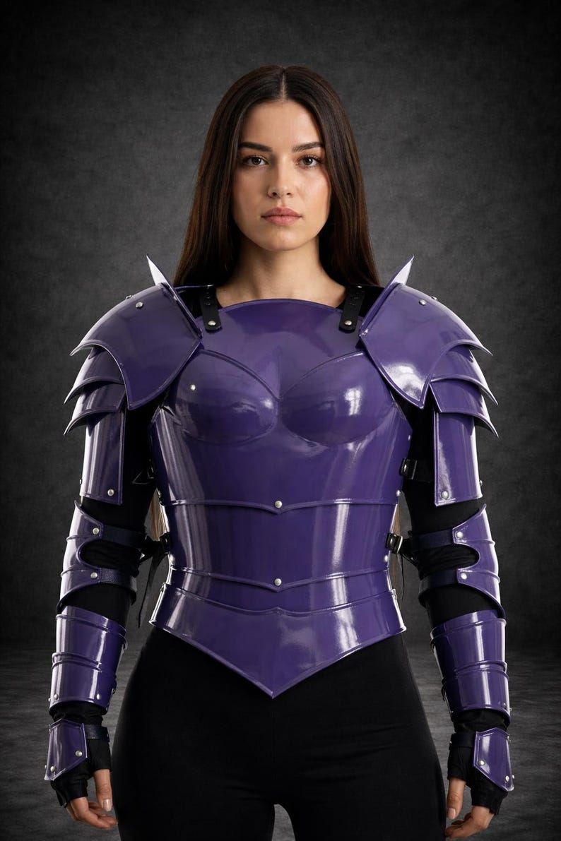 Handcrafted Purple Knight Armor for Women - Full Body Gothic Paladin ...