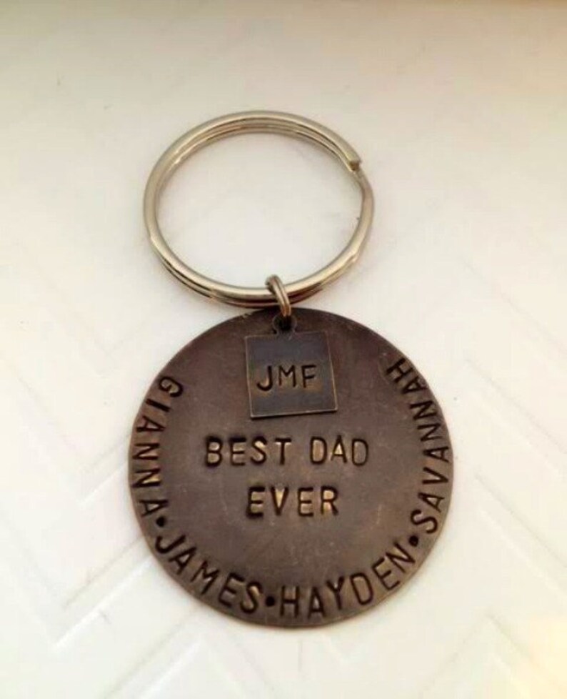 Best DAD Ever Keychain Gifts for Men Step Dad Gift Ideas | Etsy