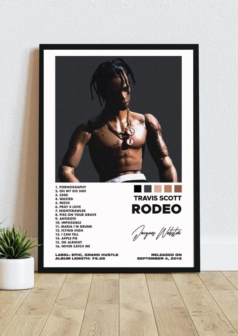 Travis Scott 'rodeo' Graphic Album Cover Poster Vinyl Record Wall-art ...