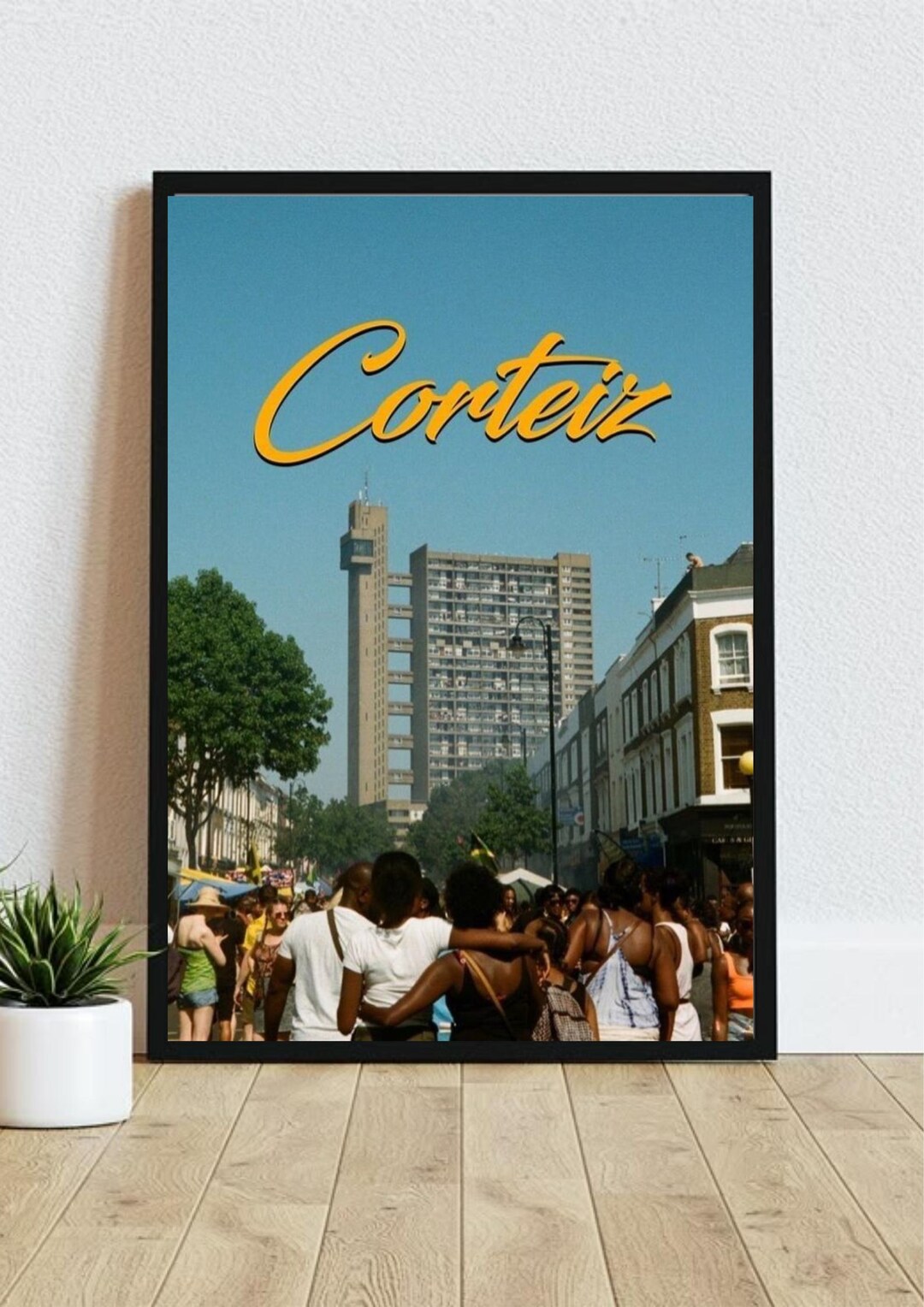 Corteiz Yellow Writing Brand Logo Poster Wall-art - Etsy UK
