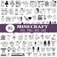 Minecraft Characters, SVG File - Etsy