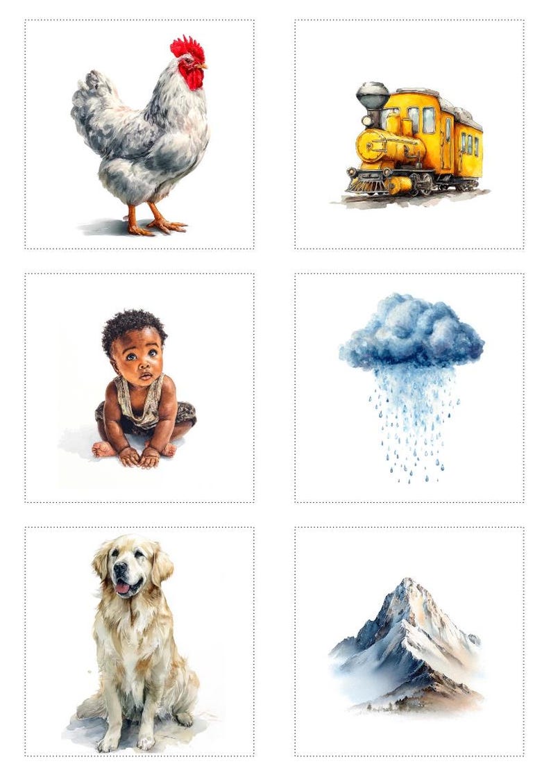 Living Nonliving Science Classification, Montessori Language Cards ...