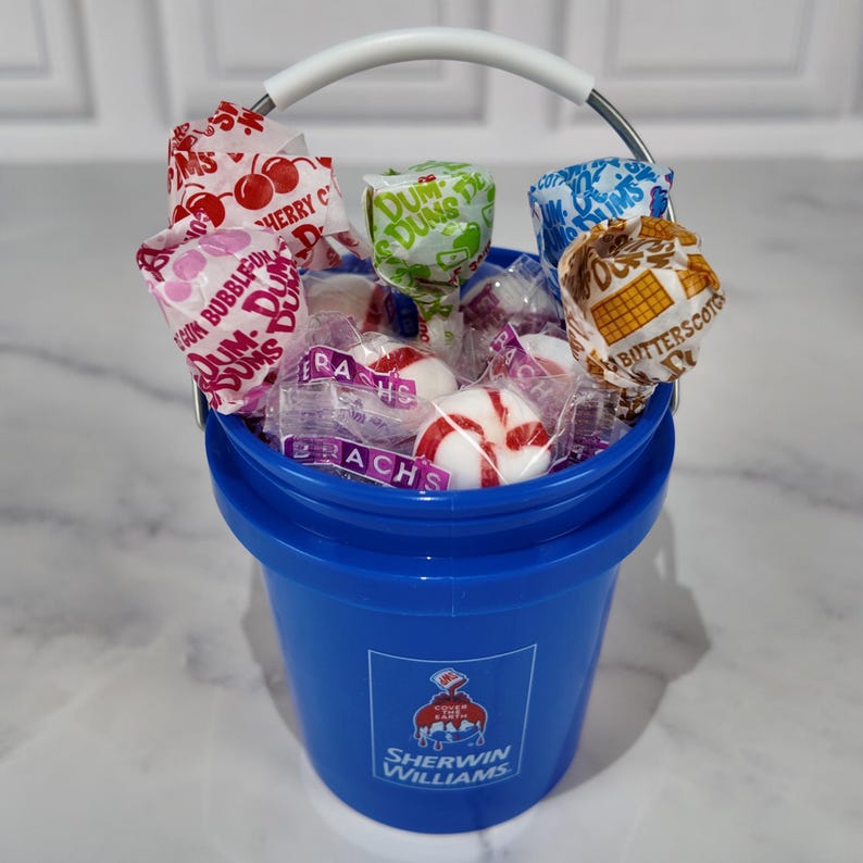 Sherwin Williams Mini Bucket Peppermint Lollipop Gift Basket - Etsy