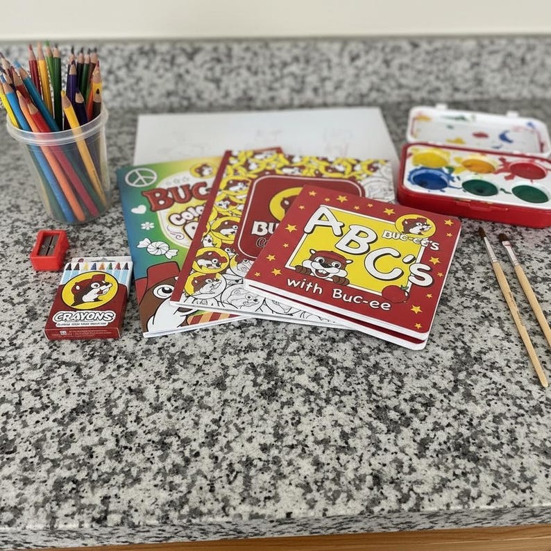 Buc-ee's ABC, Activity, and Coloring Books With Crayons Sets - Etsy