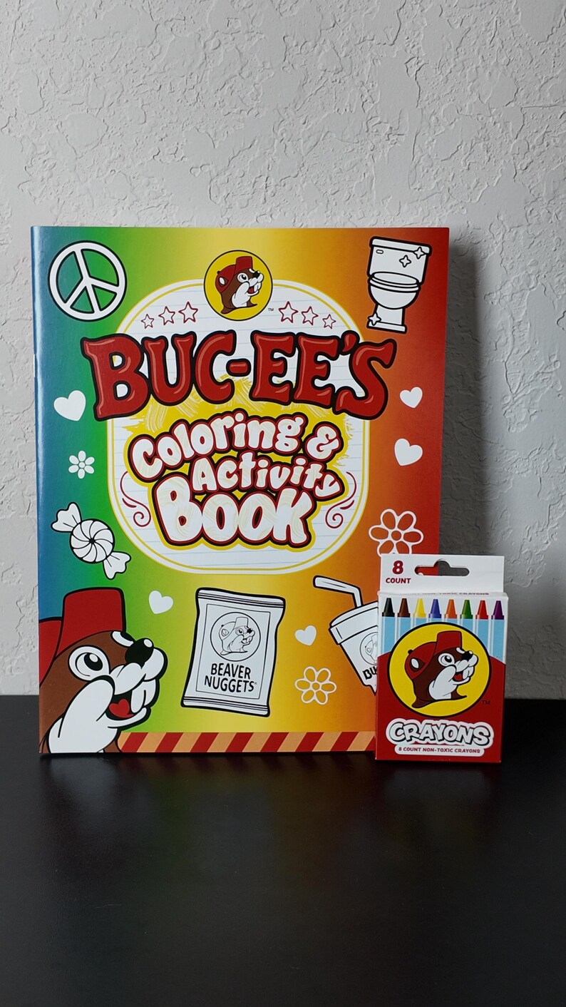 Buc-ee's Coloring & Activity Book With Crayons - Etsy UK
