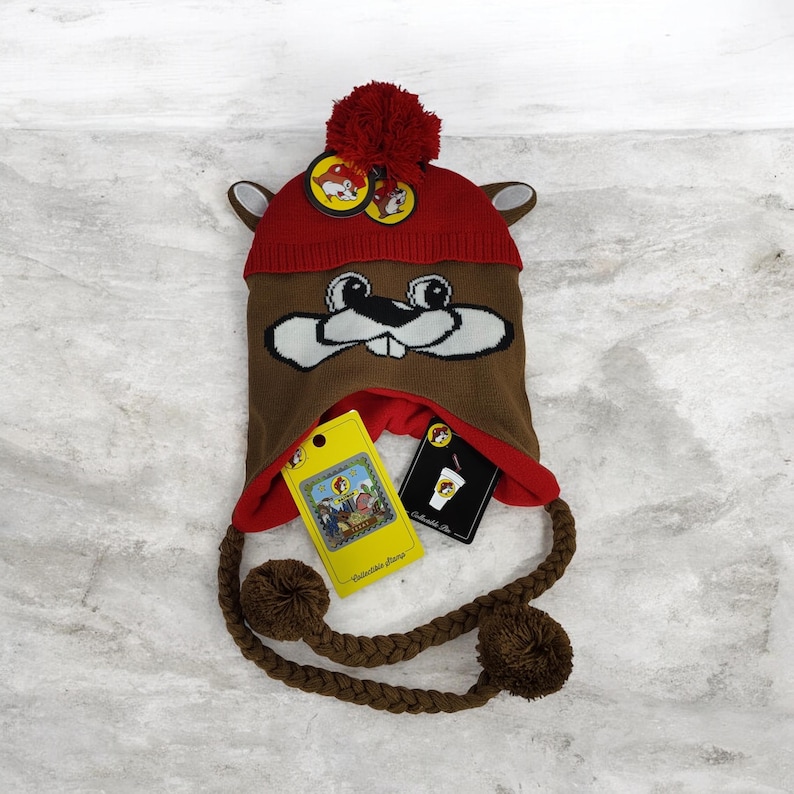 Buc-ee's Beaver Knit Face Beanie Hat Gift Sets - Etsy