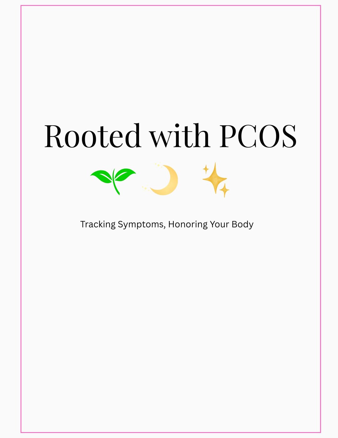 Rooted With PCOS Weekly Symptom Tracker - PDF - Etsy