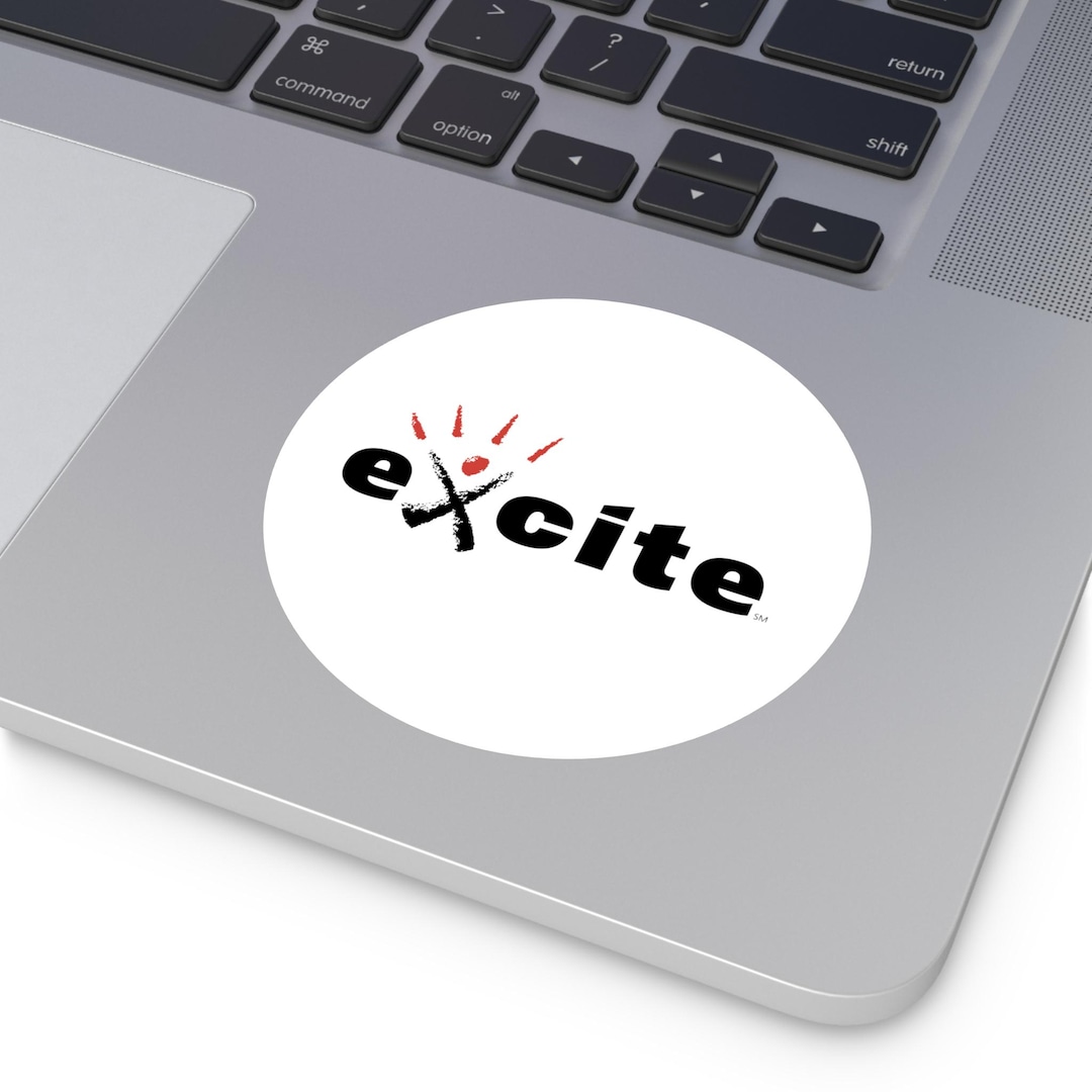 Excite Logo Vinyl Sticker | Excite Retro Internet Logo | Dot Com Era ...