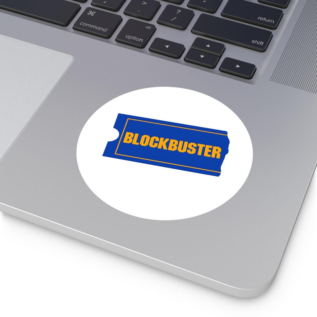 Blockbuster Round Vinyl Sticker | Blockbuster Video Retro Decal ...