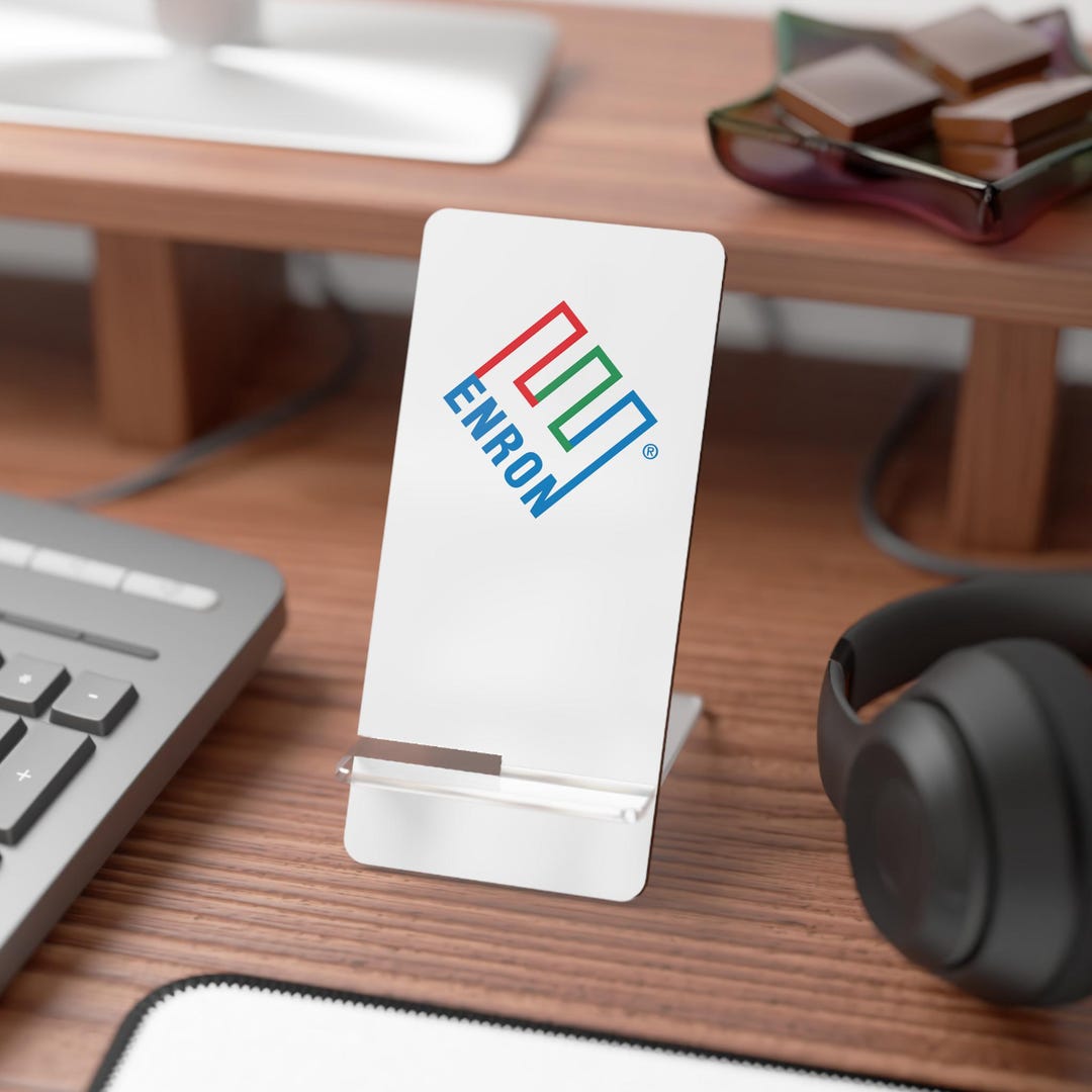 Enron Logo Vintage Logo Mobile Display Stand - Acrylic Phone & Tablet ...