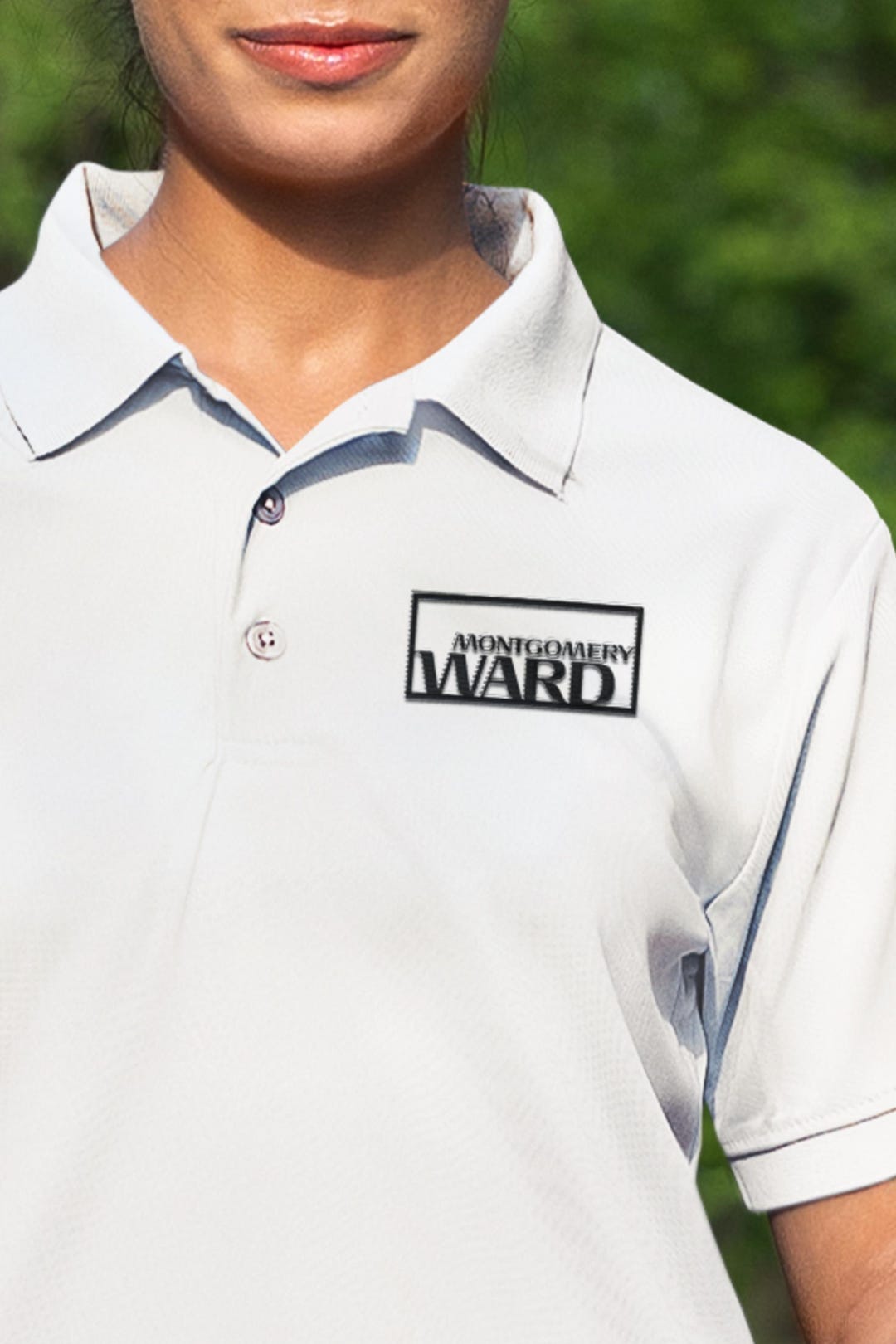 Montgomery Ward Logo Polo Shirt - Retro Retail History & Casual Style ...