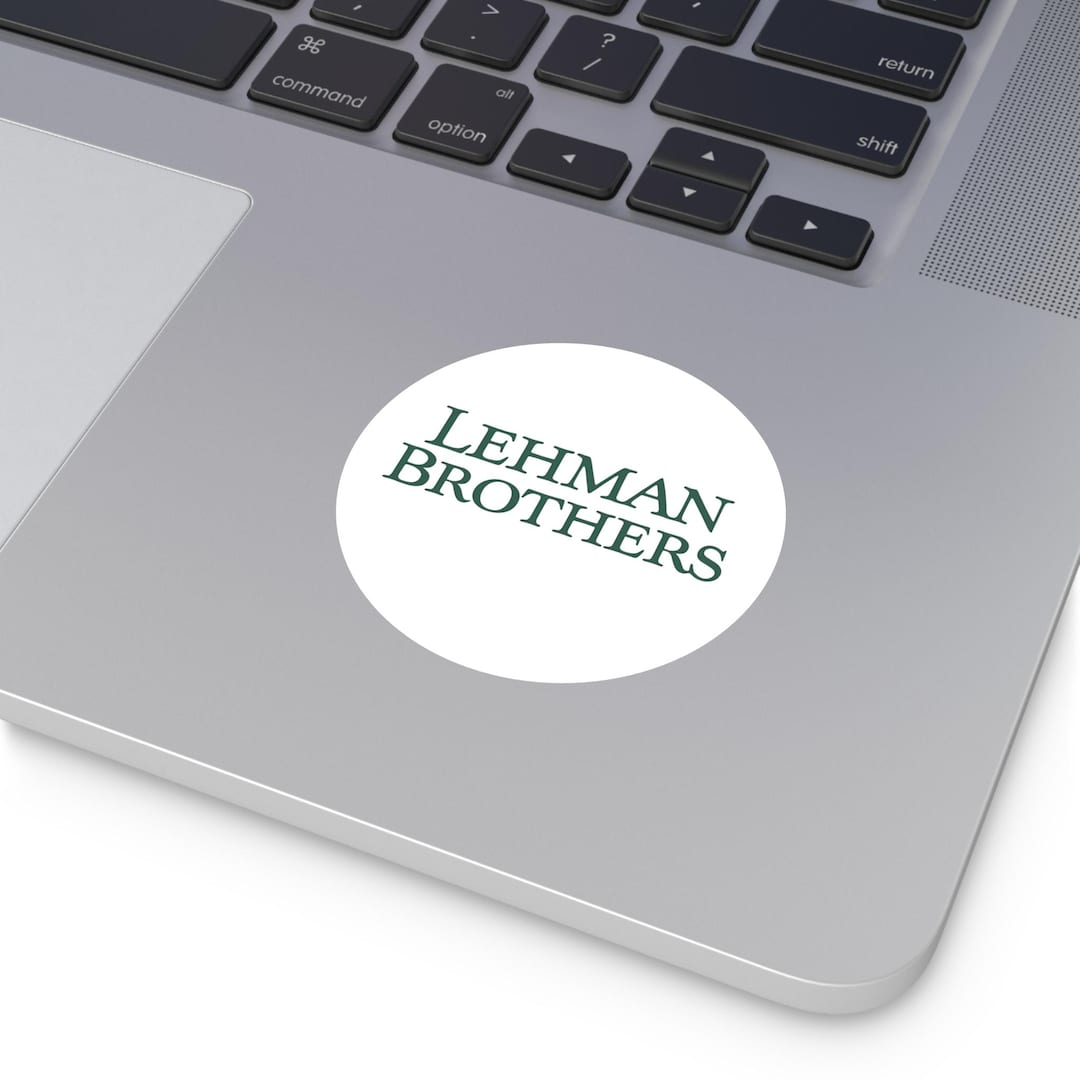 Lehman Brothers Vintage Logo Round Vinyl Sticker - Iconic Wall Street ...