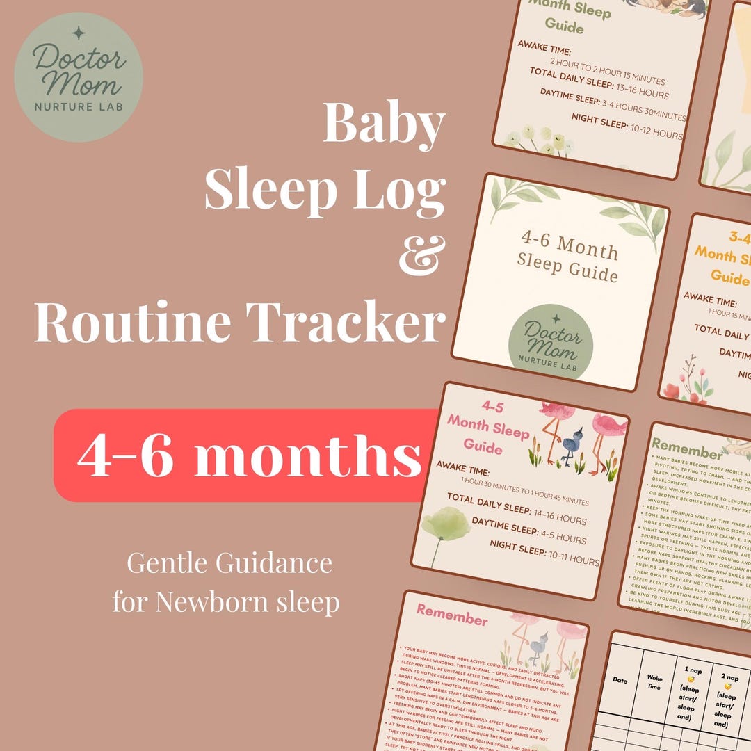 Baby Sleep Tracker 4–6 Months | Sleep Log & Wake Window Tracker ...
