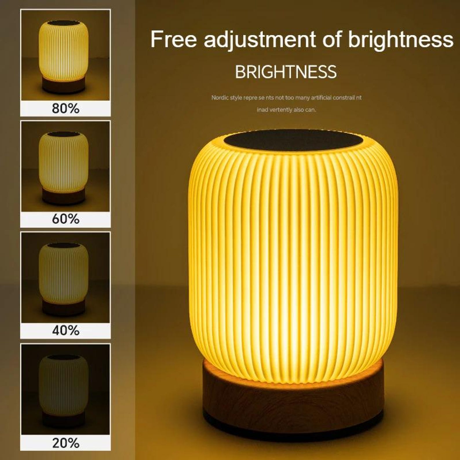 Modern Dimmable Touch Lamp | LED Bedside Table Light | Minimalist Desk ...