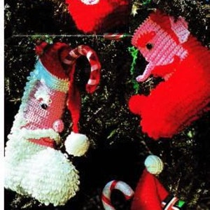 Crochet a Loopy Santa Christmas Stocking pattern Only Regular or Large ...