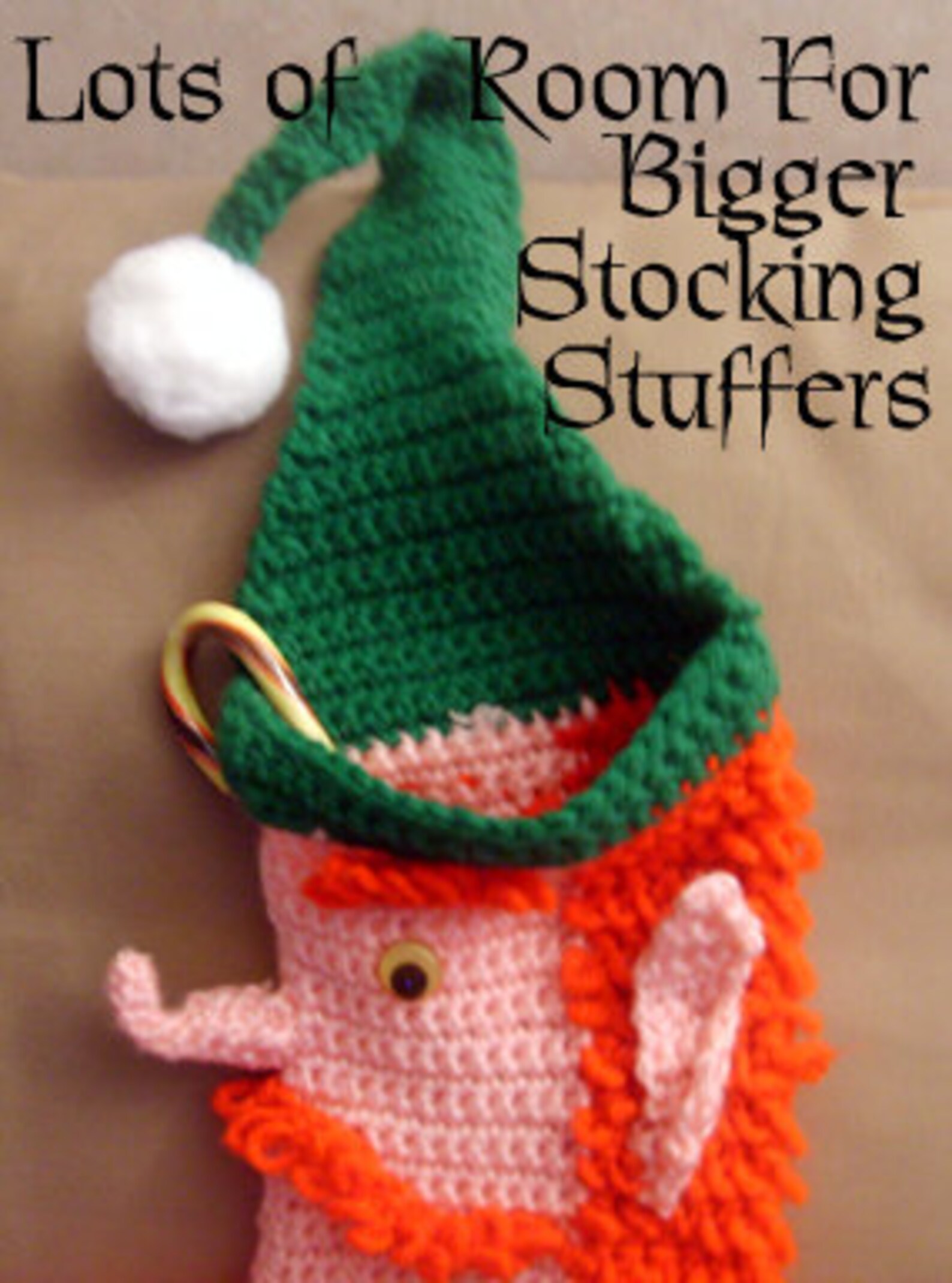 Crochet a Loopy Santa's Elf Christmas Stocking (pattern Only) - Etsy