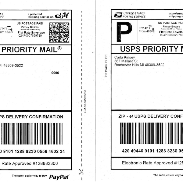 Self Adhesive Address Labels - Etsy