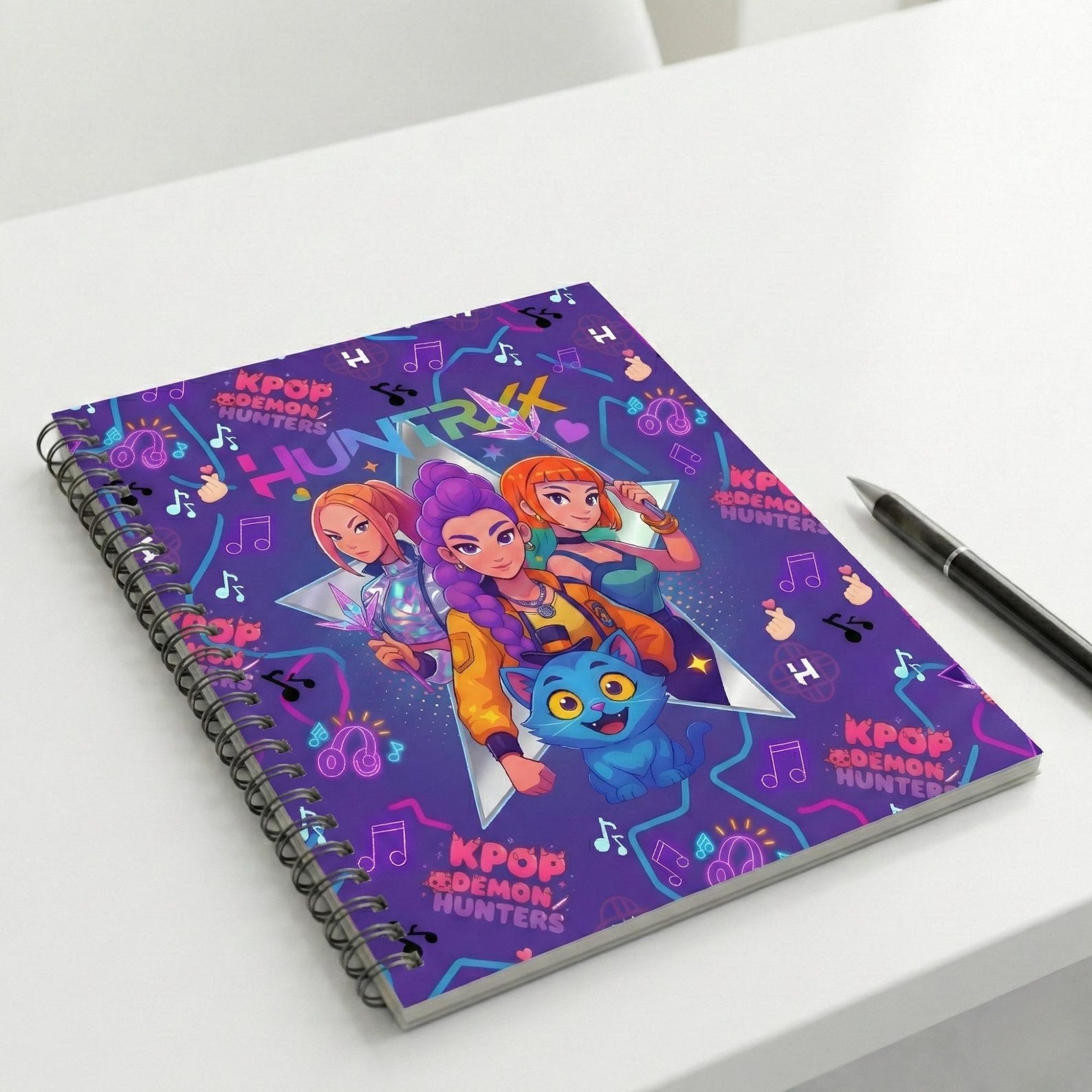 Kpop Demon Hunters Digital Seamless Paper Png Huntrix Seamless ...