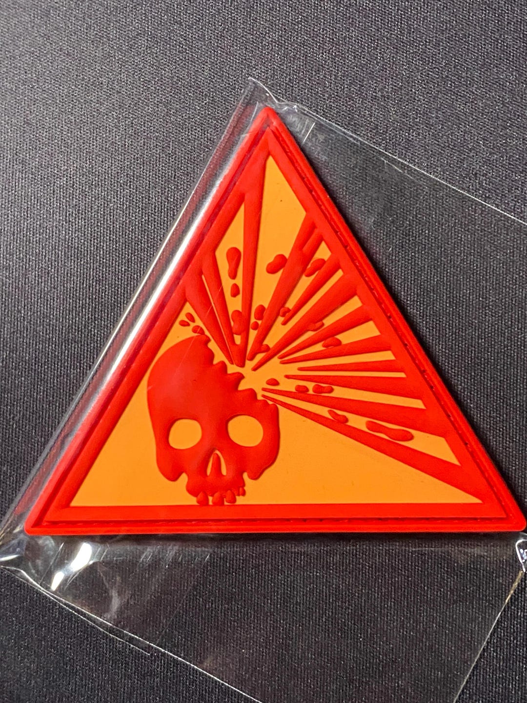 Skull Pop Velcro Patch Red/orange - Etsy