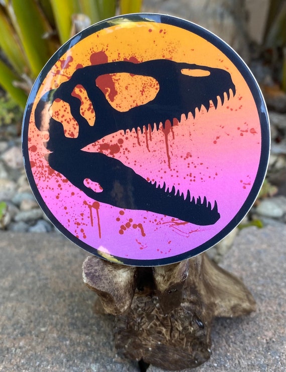 Shark Toothed Lizard Sticker | Etsy