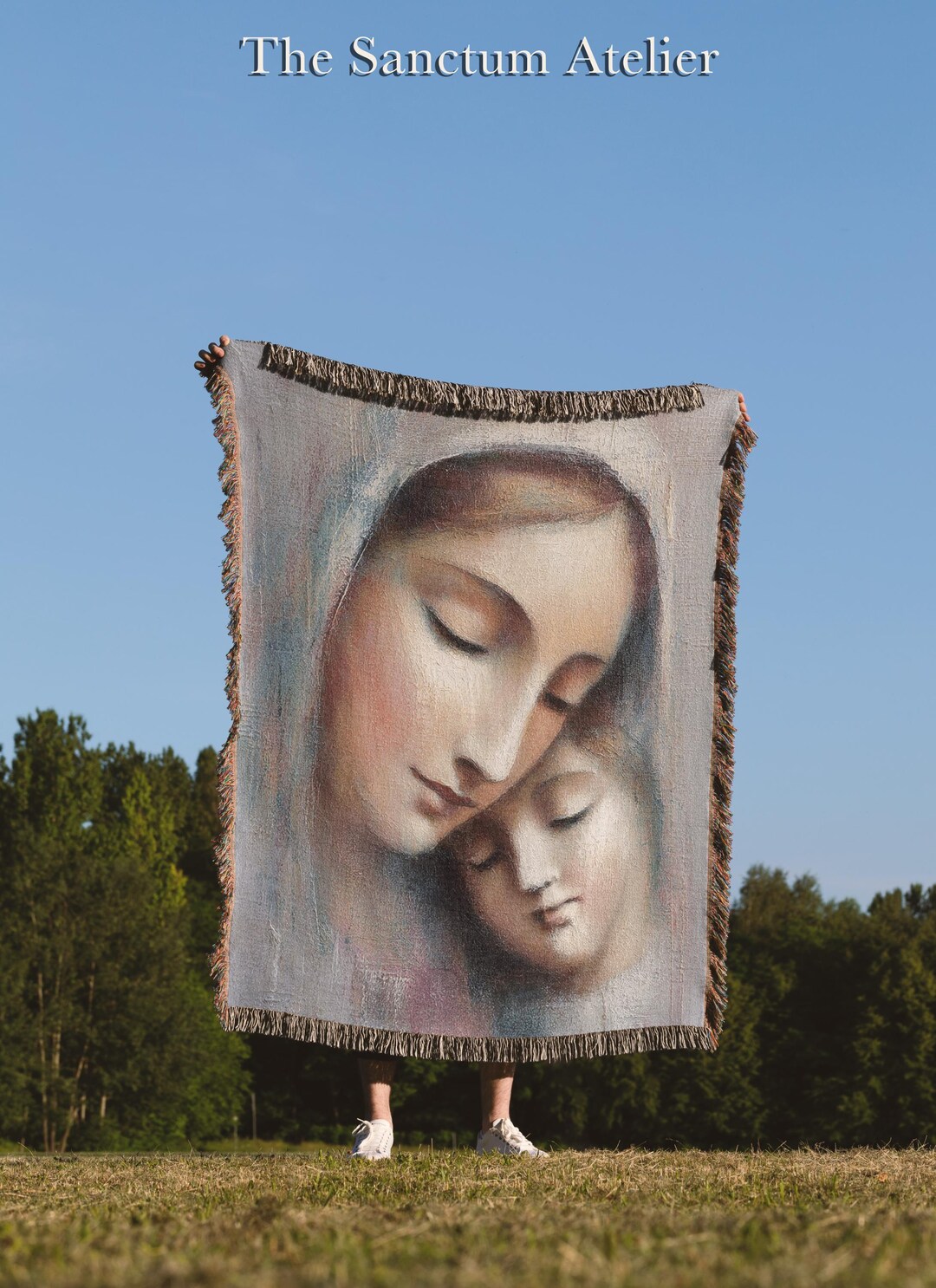 Mater Amoris – Woven Blanket | Marian Tapestry Home Décor | Sacred Art ...