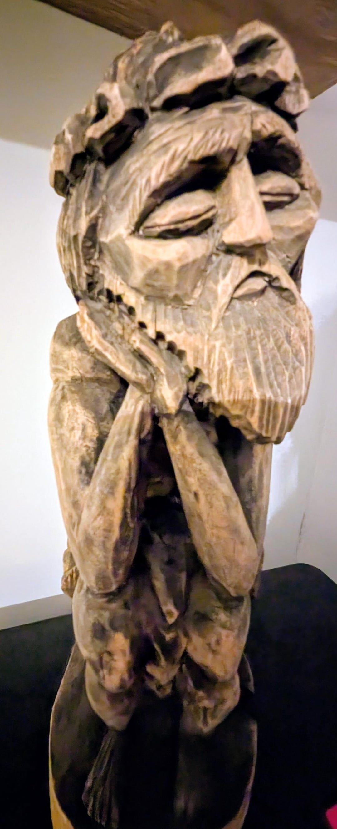 Hand-carved Wood Statue | Jesus Christ, Agony in the Garden Folk Art - Etsy