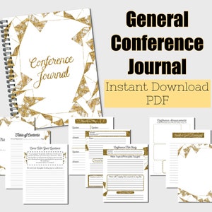 LDS General Conference Journal Printable Instant Download Conference ...
