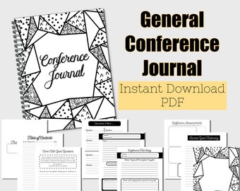 LDS General Conference Journal Printable Instant Download Conference ...