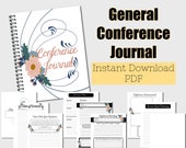 LDS General Conference Journal Printable Instant Download - Etsy