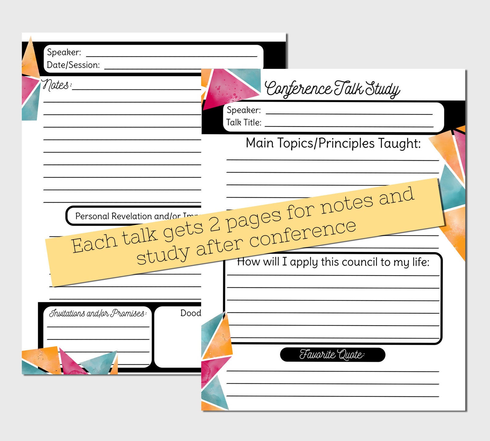 LDS General Conference Journal Printable Instant Download Conference ...