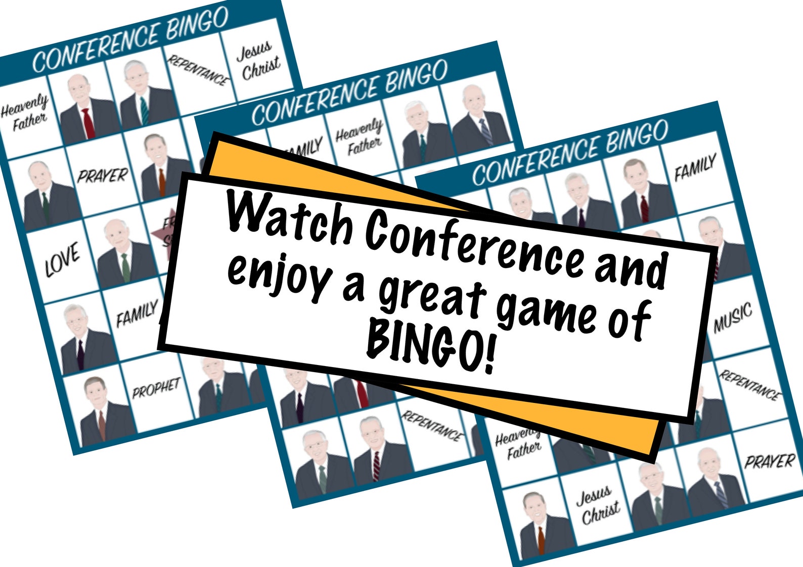 LDS General Conference BINGO Printable Download - Etsy