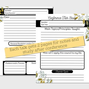 LDS General Conference Journal Printable Instant Download Conference ...