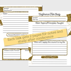 LDS General Conference Journal Printable Instant Download Conference ...
