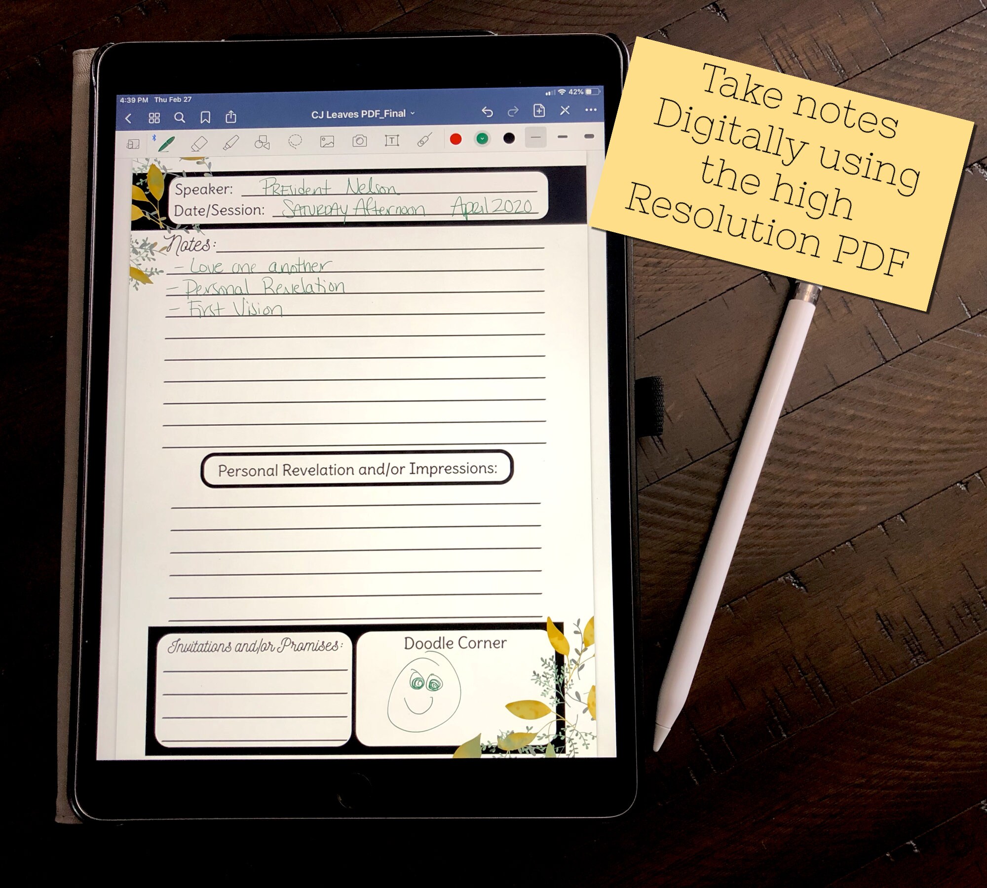 LDS General Conference Journal Printable Instant Download Conference ...