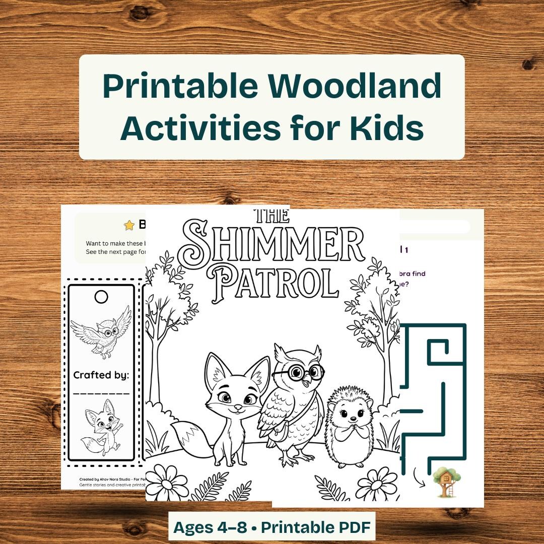 Printable Woodland Activities for Kids | Coloring Pages, Mazes ...