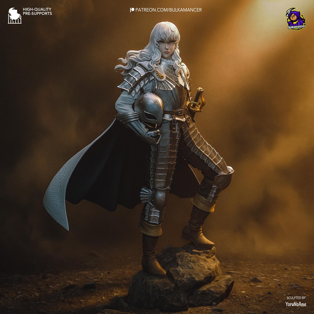 Ethereal Knight | 3D Resin Print Figure | Collectible Unpainted Statue ...