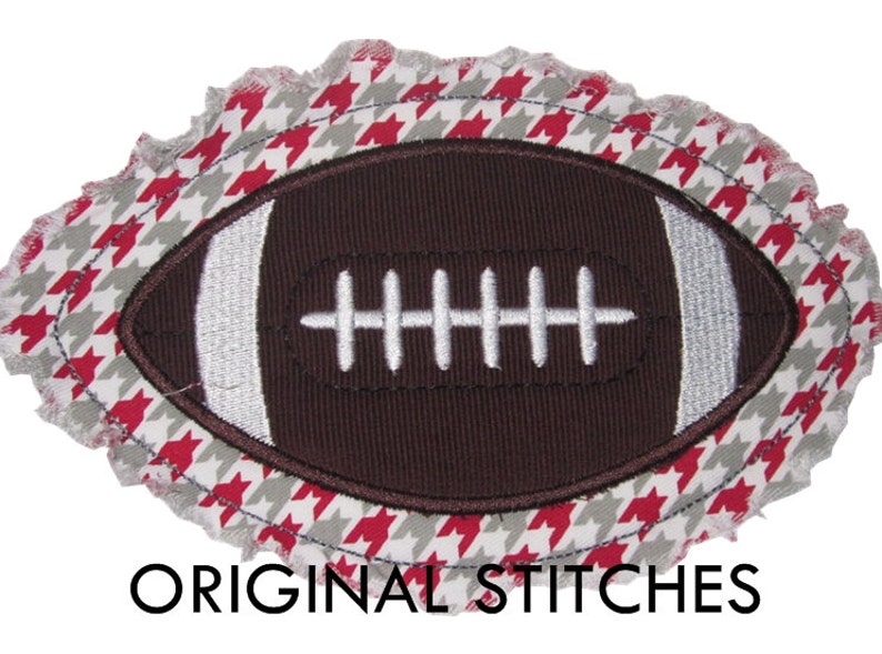 Layered Football Applique and Embroidery Digital Design File - Etsy