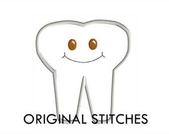 Pirate Tooth Applique and Machine Embroidery Digital Design | Etsy