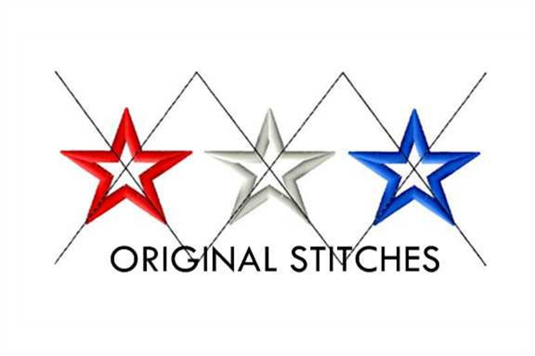 Argyle Star Applique and Machine Embroidery Design File 4x4 5x7 6x10 - Etsy