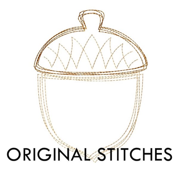 Acorn Embroidery - Etsy