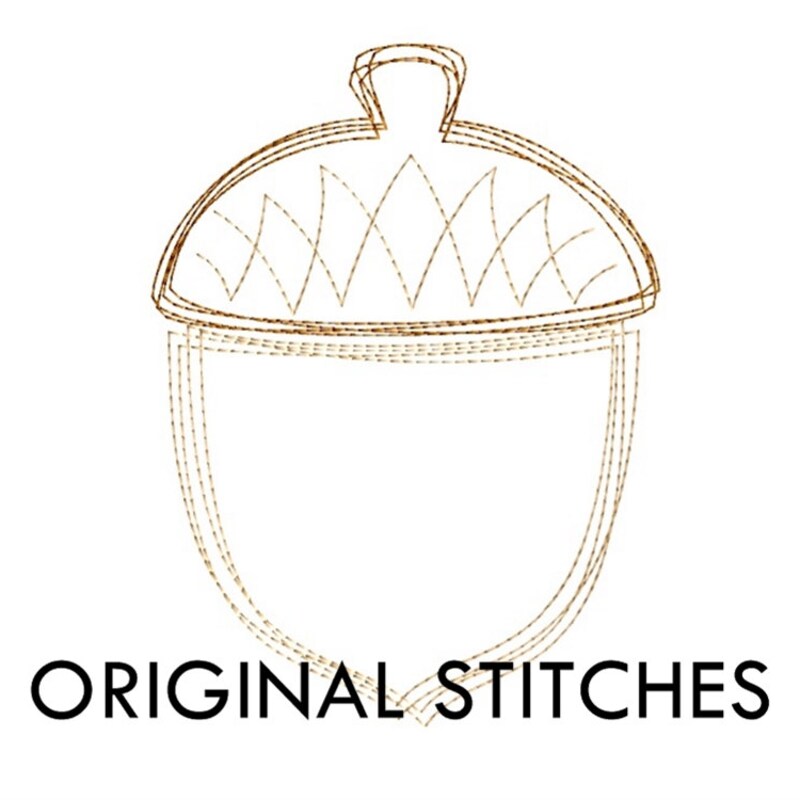 Acorn Embroidery - Etsy