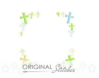 Quick Stitch Circle Monogram Machine Embroidery Design File 2in, 3in ...