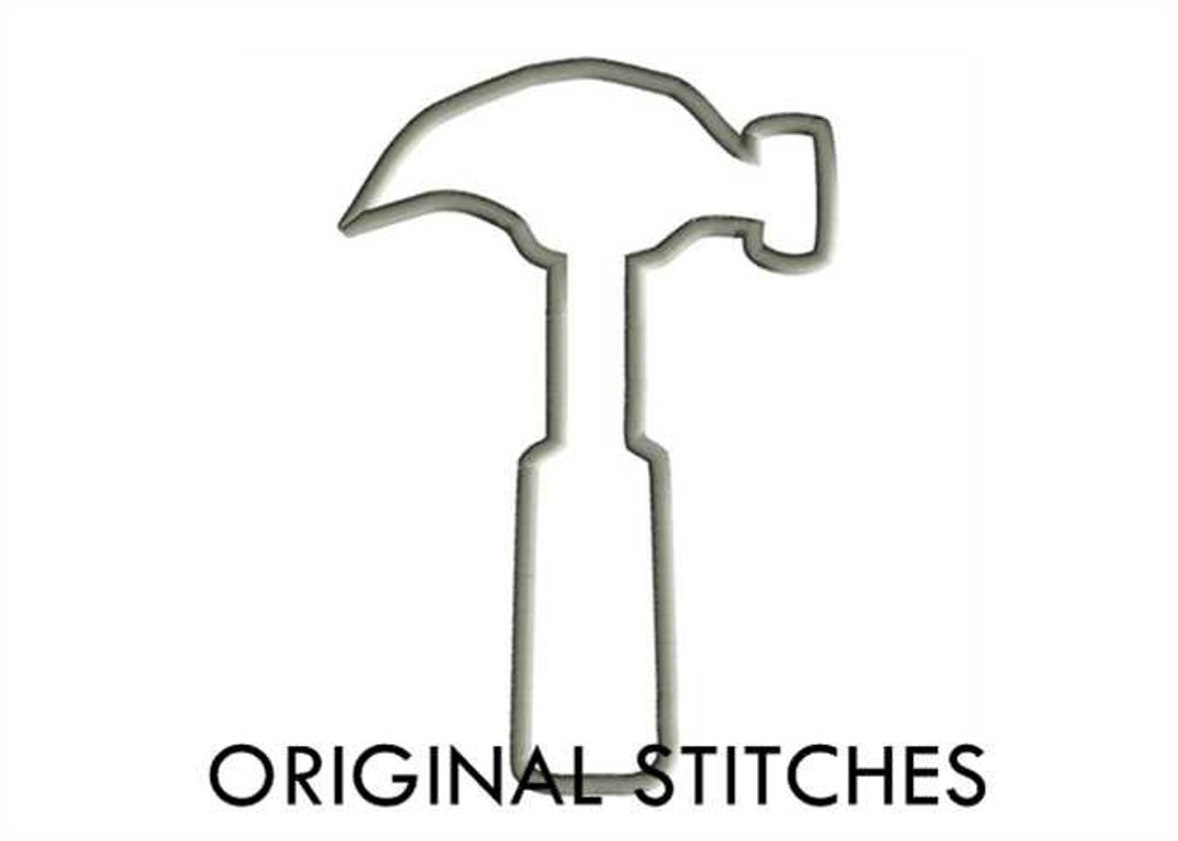 Hammer Applique and Machine Embroidery Digital Design File 4x4 5x7 6x10 ...