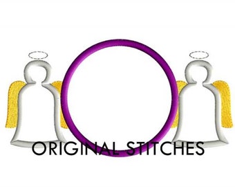 Quick Stitch Circle Monogram Machine Embroidery Design File 2in, 3in ...