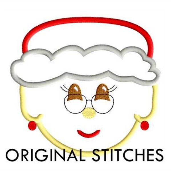 Mrs Claus Face - Etsy