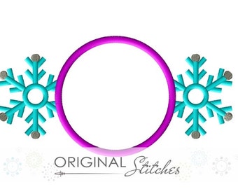 Quick Stitch Circle Monogram Machine Embroidery Design File 2in, 3in ...