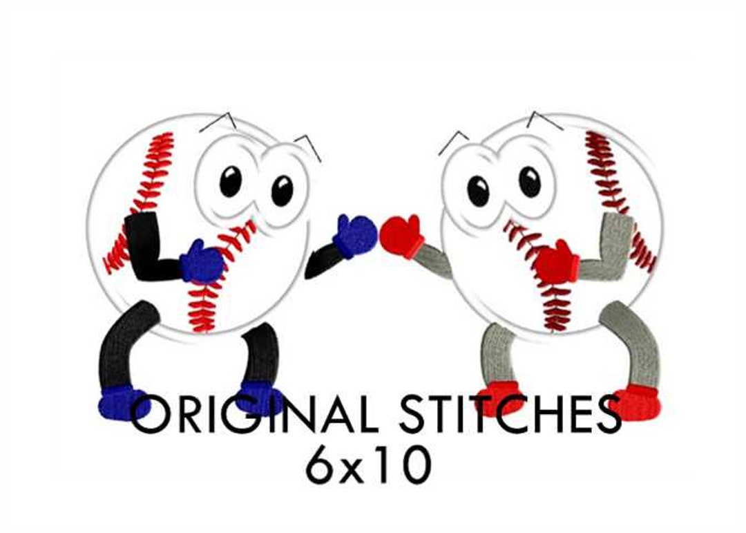 House Divided Baseball Applique Machine Embroidery Digital Design File ...