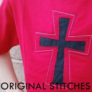 Reverse Cross Applique and Machine Embroidery Design File 4x4 5x7 6x10 ...