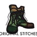 Traditional Military Combat Boots Applique and Embroidery Design File ...